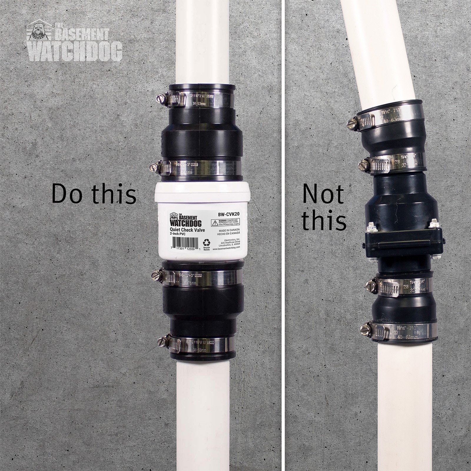 Quiet Check Valve 2-Inch | The Basement Watchdog